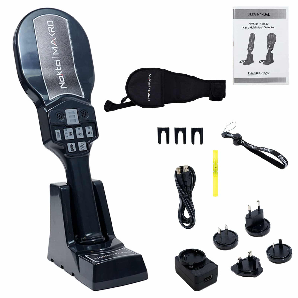 Nokta NMS30 Waterproof and Rechargeable Hand-Held Security Wand ...