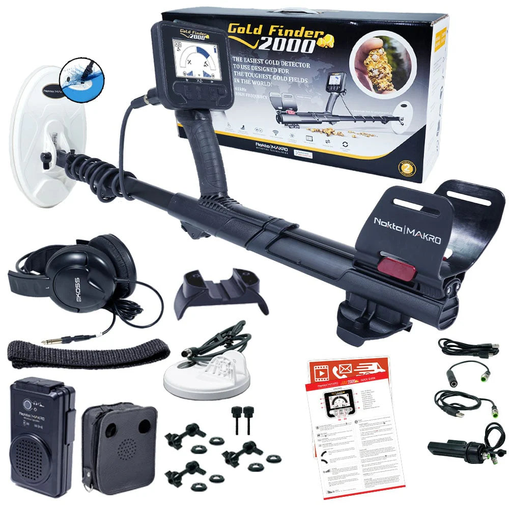 Nokta Gold Finder 2000 Metal Detector – Bundle + Fast Shipping ...