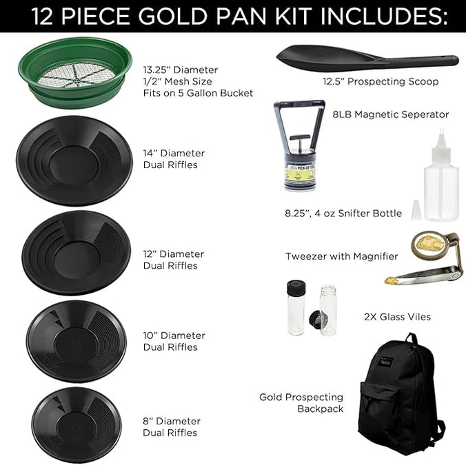 Gold Panning Kits | Gold Pans — Detector Warehouse
