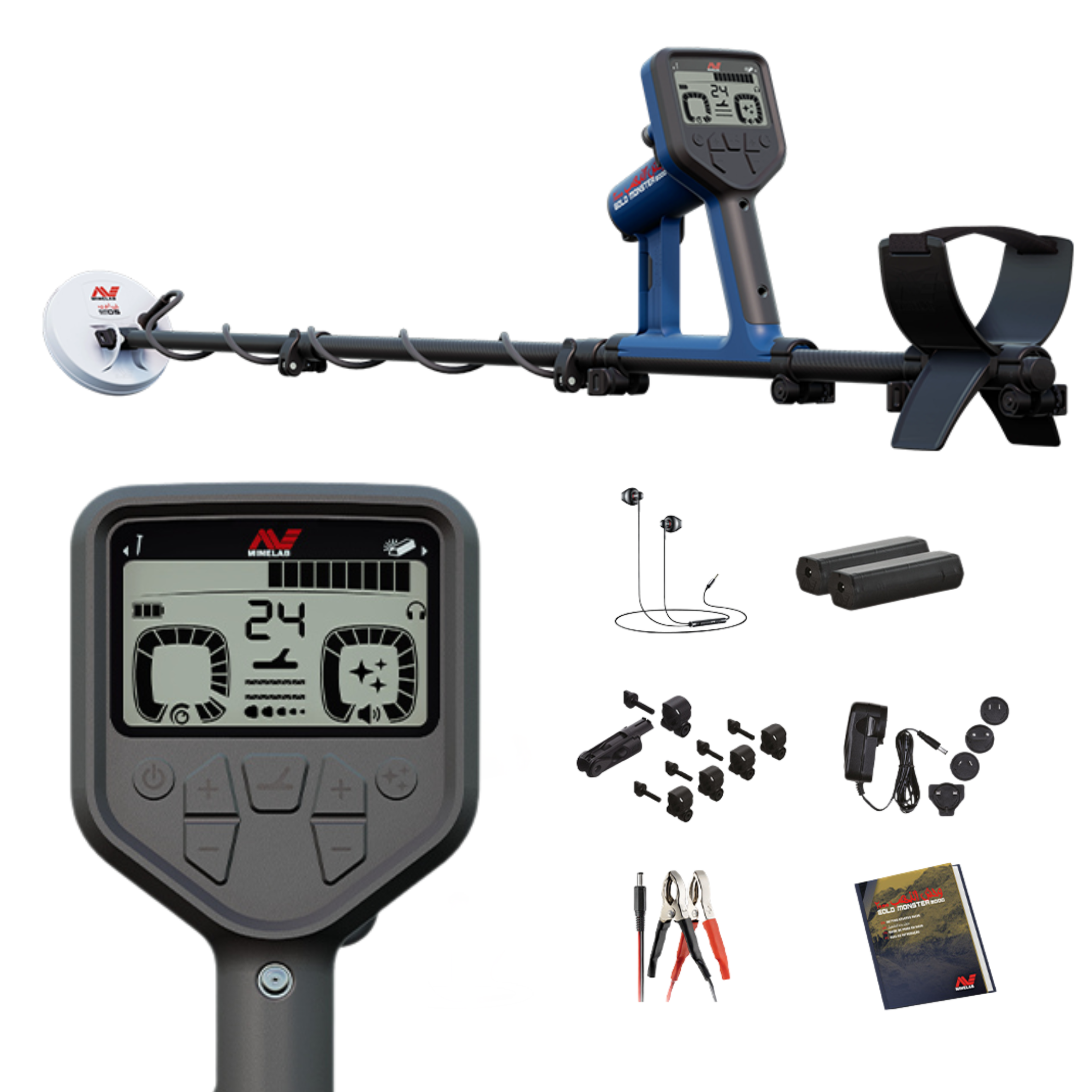MINELAB GOLD MONSTER 2000 High Sensitivity Gold Detector with Padded T ...