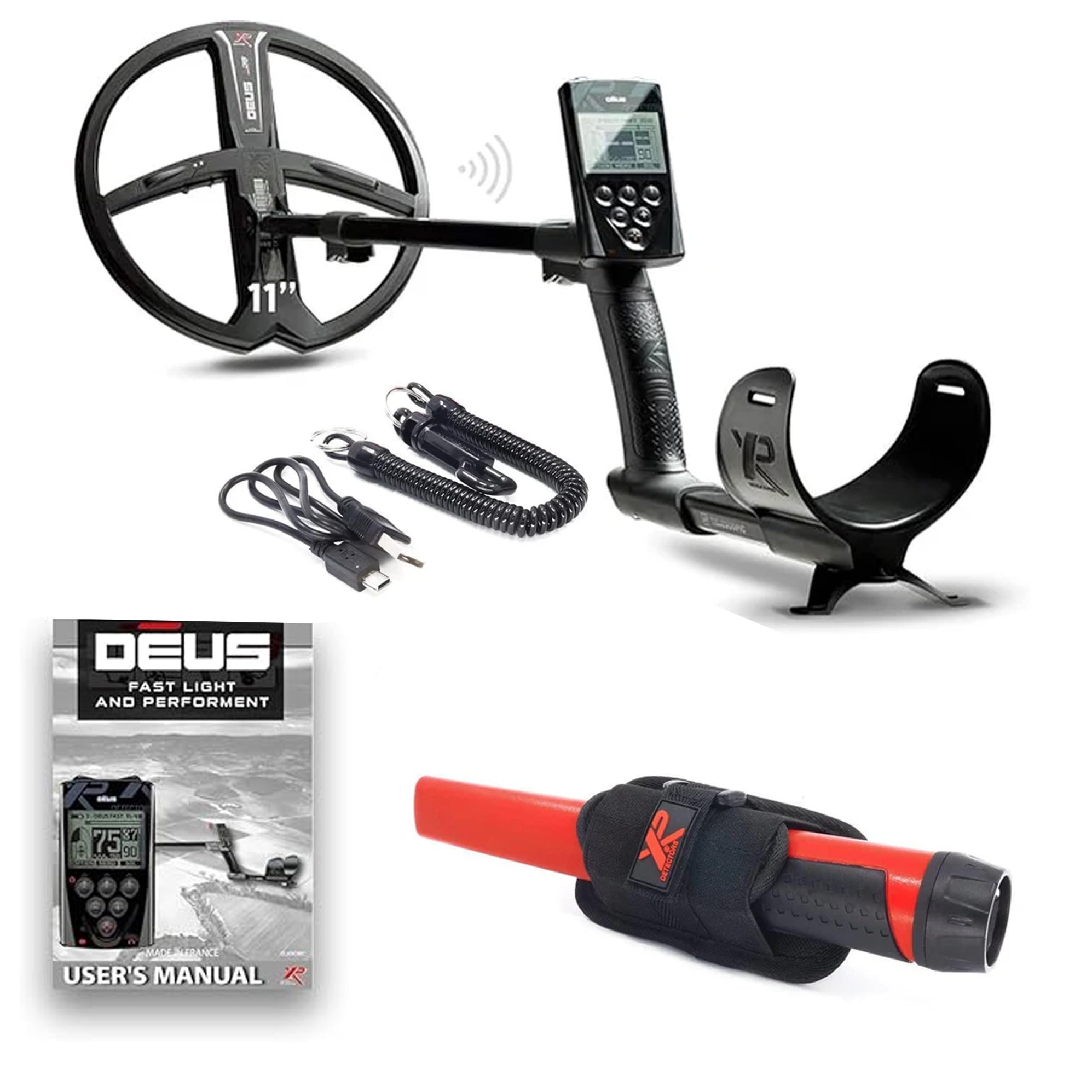 XP DEUS RC Detector | 11" X35 Coil + MI-6 Pinpointer — Detector Warehouse
