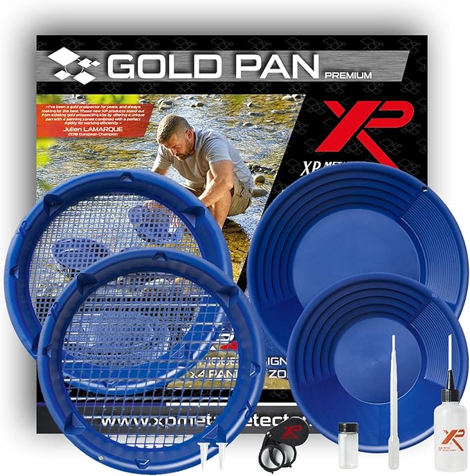 XP Gold Pan Premium Kit With 11" & 15" Gold Pans, 2 Gold Classifiers a ...