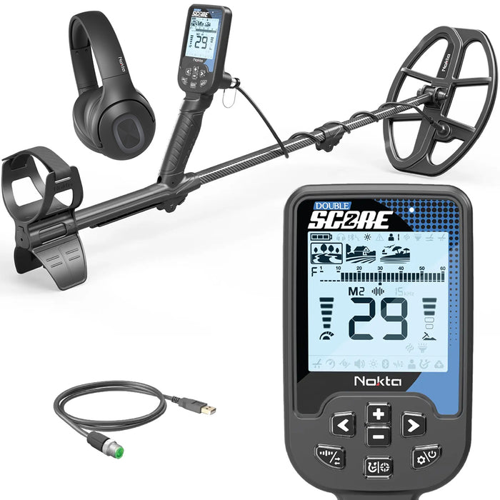 Nokta Double Score Waterproof, Multi-Frequency Metal Detector ...