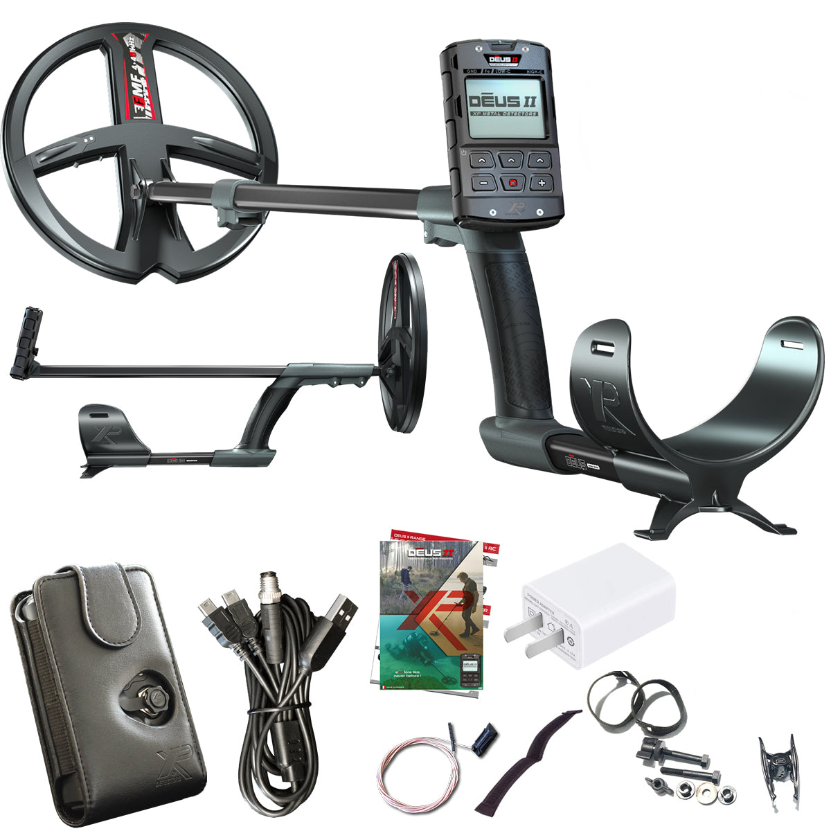 XP Deus II RC Metal Detector With 9" Coil + MI-6 Waterproof Pinpointer ...